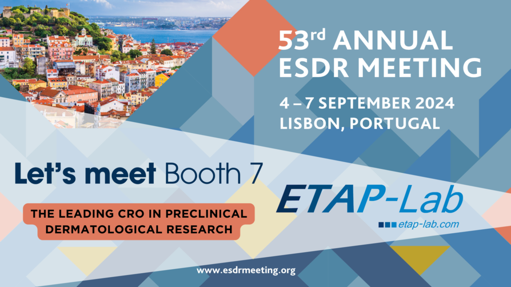 ETAP-Lab's Dermatological expertise showcased at the ESDR meeting 2024 - Etap Lab